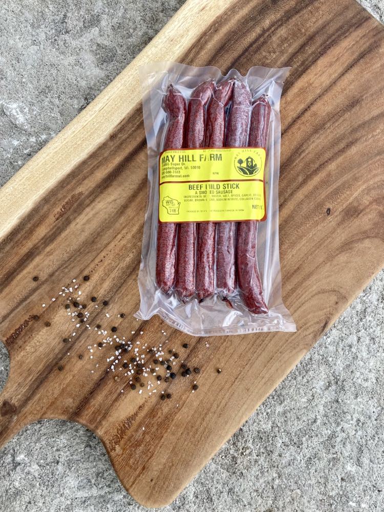 Mild Beef Snack Sticks (grain-finished) – May Hill Farm